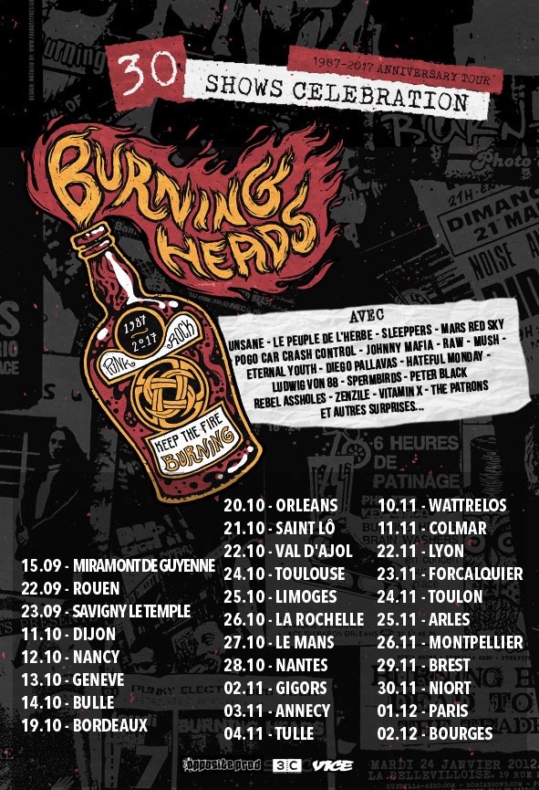 BURNING HEADS : En tournée pour le Keep The Fire Burning Tour et ...