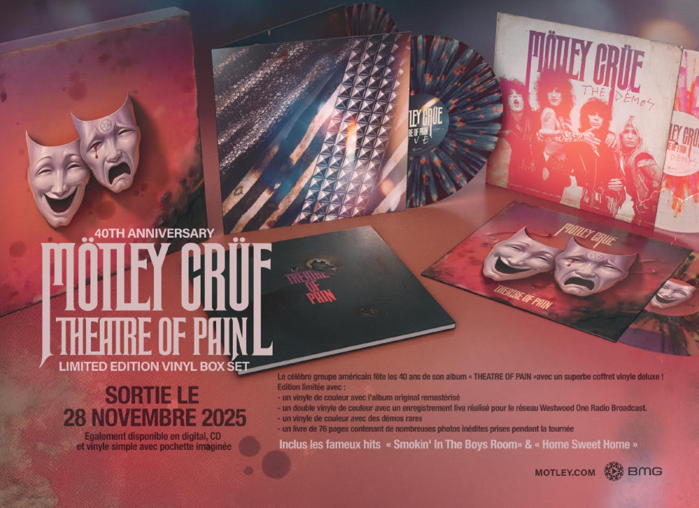 MÖTLEY CRÜE célèbre les 40 ans de « THEATRE OF PAIN » avec un ...
